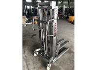 China 1000kg Load Hydraulic Manual Forklift For Pharmaceutical Containers for sale