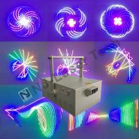 China Customizable 10W Full Color 3D Animation Laser Show Projector Energy Saving for sale