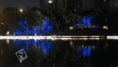 China Remote Control LED Light Source Laser Fountain Illumination for Decorative Display for sale