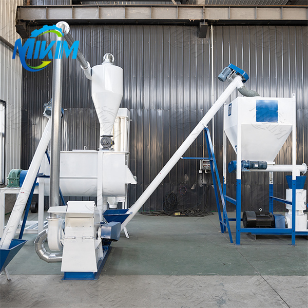 Poultry feed production line