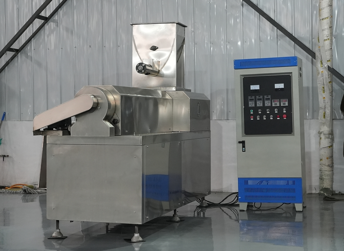 Twin screw dog food maker machine