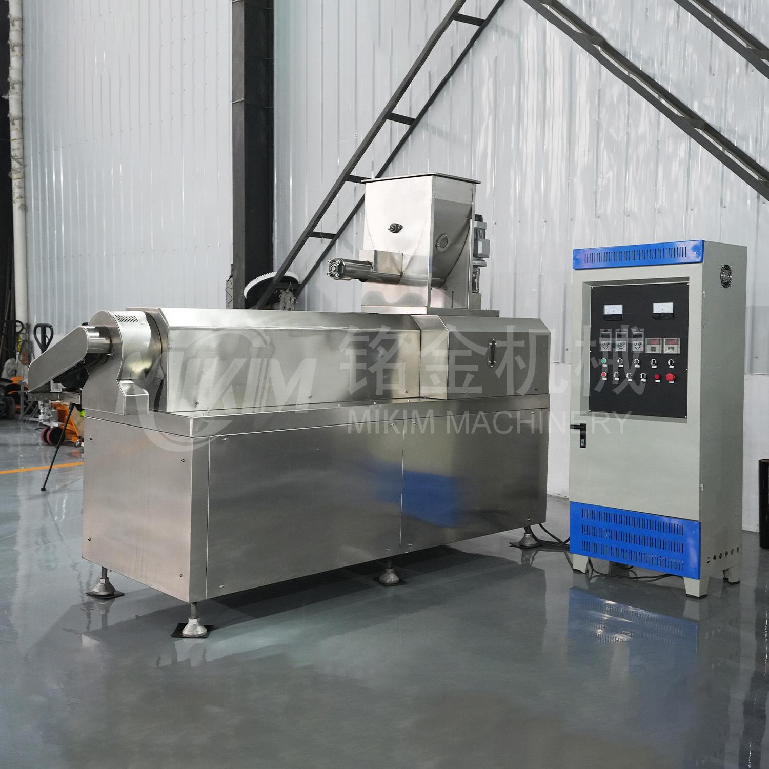 Twin screw pet food extruder machine