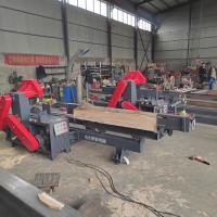 China Round Log Wood Band Saw Cutting Circular Sawmill Sliding Table Saw Machine for sale