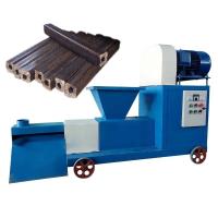 China Screw Briquetting Charcoal Briquette Machine Rod Making Machine Fully Automated for sale