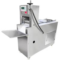 China Electric Beef Meat Slicer Meat Roll Cutting Machine Frozen Meat Slicer for sale