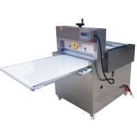 China Automatic Frozen Meat Mutton Beef Roll Cutter Machine Sausage Bacon Slicing for sale