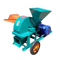 China Highly Efficient Wood Chip Hammer Mill 800kg/H Wood Waste Crusher for sale