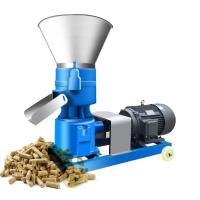 China Biomass Wood Pellet Mill Machine Flat Die Wood Chips Pellet Press for sale