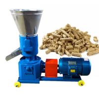 China Biomass Sawdust Wood Pellet Machine Flat Die Rotating Design for sale
