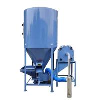 China 2000kg 300kg Small Animal Livestock Feed Grinder Mixer For Pig Cattle for sale