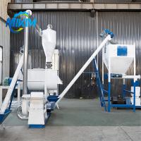 China New feed pellet production line equipment, high automation, high yield, low energy consumption, low cost. for sale