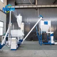 China Automated feed pellet production equipment, fully automatic, easy to operate, suitable for all kinds of poultry breeding. for sale