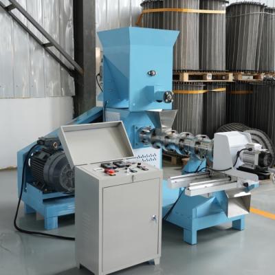 China Mini Floating Fish Feed Pellet Extruder Machine 40 - 50kg/H for sale