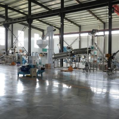 China 1.8t/ H Full Automatic  Fish Feed Pellet Machine Maker Mill 50hz 132kw for sale