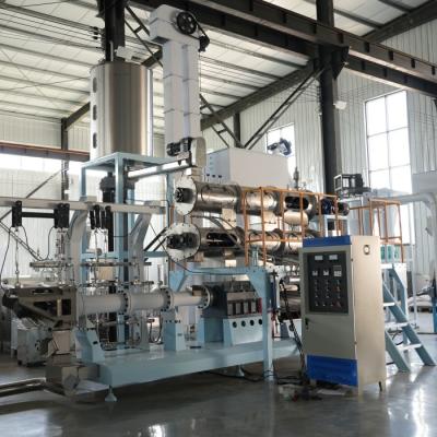 China Twin Screw Food Fully Automat Shrimp Fish Feed Pellet Processing Machine Fishing Food Extruder Floating Fish Feed Machine for sale