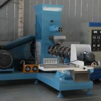 China 5.5kw Floating Fish Feed Pellet Mill Single Screw Pet Food Extruder Machine Antirust for sale