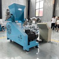 China Single Screw Extruder Fish Feed Pellet Machine with 100-2000 kg/h Capacity, Stainless Steel Construction and Easy Operation for sale