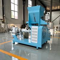 China Single Screw Extruder Fish Feed Pellet Machine with 100-2000 kg/h Capacity, Stainless Steel Construction and Easy Operation for sale