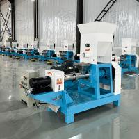 China Single Screw Extruder Fish Feed Pellet Machine with 100-2000 kg/h Capacity, Stainless Steel Construction and Easy Operation for sale