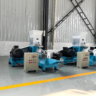 China Pet Feed Production Line equipped with pellet mill grinding mill and extruder to produce sinking and floating animal feed pellets for sale