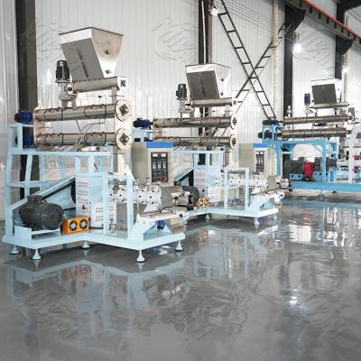 China CE Factory Sale Wet Dry Type floating fish feed/shrimp Food Pellets extruder machine Twin Screw Single Screw Extruder Machine for sale