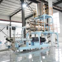 China low price Floating Fish Feed Pet Food Feed Wet Twin Screw Extruder Puffing Machine for sale