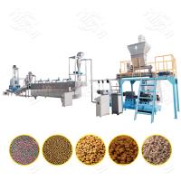 China low price Floating Fish Feed Pet Food Feed Wet Twin Screw Extruder Puffing Machine for sale