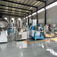 China Full Plant Cat and Dog Food Pellet Making Machine for Fish with PLC Core Components Dog Food Production Extruder Line for sale