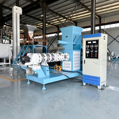 China Stainless Steel Fish Feed Extruder Machine with 100-2000 kg/h Capacity and Automatic Feeding for Pet Food Processing for sale