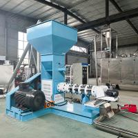 China Stainless Steel Fish Feed Pellet Machine with 100-2000 kg/h Capacity and Automatic Feeding for Pet Food Processing for sale
