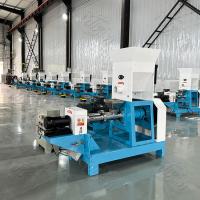 China Commercial 120KG/h Capacity Stainless Steel Floating Fish Feed Extruder Machine with Automatic Feeding for Pet Food Production for sale
