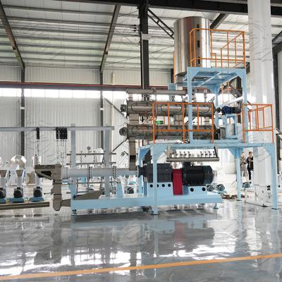 China Twin Screw Pet Food Extruder Machine for Dogs  Motor PLC Control High Capacity 120-5000kg/h Pump Gear Core Components for sale