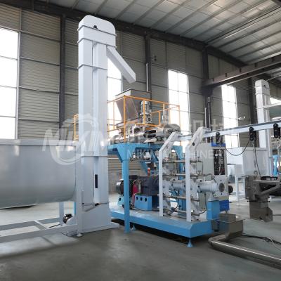 China Kibbles Dry Pet Food Making Machines Twin Screw Sinking Fish Feed Extruder  Pellets Making Machine for sale