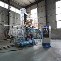 China 2 Ton 1mm Pet Trade Fish Feed Machine Floating Twin Screw Dog Food Extruder machine for Tilapia for sale