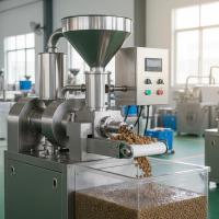 China Automatic Stainless Steel Fish Feed Pellet Machine with 100-2000 kg/h Capacity for Floating and Sinking Feed for sale