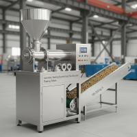 China Automatic Feeding Stainless Steel Fish Feed Extruder with 100-2000 kg/h Capacity for Floating Pellets for sale