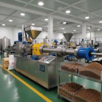 China New Condition Automatic Twin-Screw Sinking Fish Feed Extruder  Pet Food Pellet Making Machine Cat Dog Feed Extruder Machine Price for sale