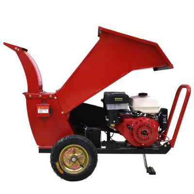 China 8.2kw Wood Chipping Machine Log 15 Hp Chipper Shredder Hydraulic Feed 100mm for sale