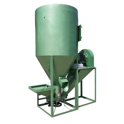 China Automated Vertical 300-10000kg/H Livestock Feed Mixer Animal Feed Crusher Machine for sale