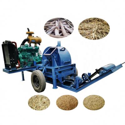 China Softer Particleboard Wood Shaving Machine 0.8t/ H 18.5kw Small Wood Crusher for sale