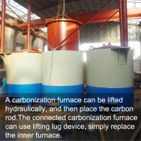 China 80mm Charcoal Briquette Machine High Temperature Carbonizing Furnace 300C for sale