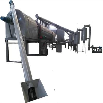China Smokeless Activated Charcoal Continuous Carbonization Furnace Rotary Drum Type 15kw for sale