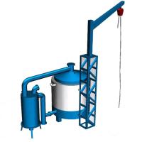 China High Efficiency Vertical Carbonisation Furnace Biomass Charcoal Retort Kiln 3.3t for sale