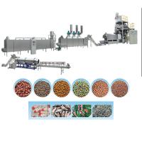 China SLG65 SLG70 Automatic Dry Pet Food Production Line Parallel Twin Screw Extruder CE for sale