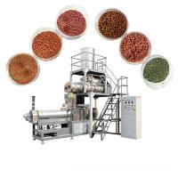 China SLG65 SLG70 Automatic Dry Pet Food Production Line Parallel Twin Screw Extruder CE for sale