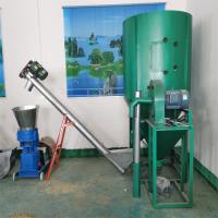 China 4kw Maize Grinding Hammer Mill Machine 90mm 500kg/ H Feed Mixer for sale