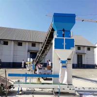 China 10kg Semi Auto Weighing Filling Pellet Packing Machine Premix Fertilizer 7 bags / Min for sale