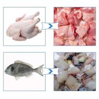China 0.7t/ H Meat Processing Machine Chicken Mutton Leg Cutting Machine 2.2kw 2×5cm for sale