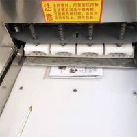 China 550kg/ H Frozen Meat Slicer Fully Automatic Chicken Cutting Machine 20mm Thick for sale
