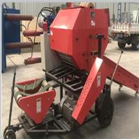 China Round silage hay grass baler wrapping machine animal feed baler film packing machine for sale